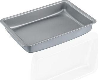 Berndes Auflaufform 24 x 20 cm, b.green Alu Recycled Oven, Backform aus recyceltem Aluminium, Antihaftbeschichtung