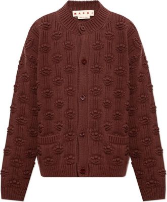 Marni Wollstrickjacke mit Taschen - - Knitwear - Herren - Braun - M