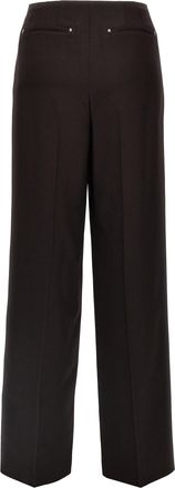 Fendi Grain de Poudre Wool Trousers - Black