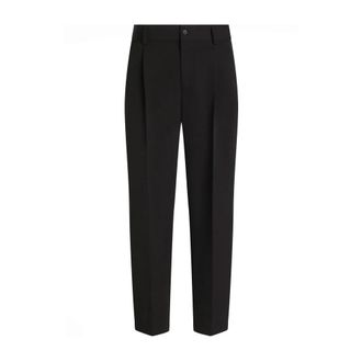 Dolce & Gabbana L&auml;ssige Baumwollhose - - Trousers - Herren - Schwarzk - M