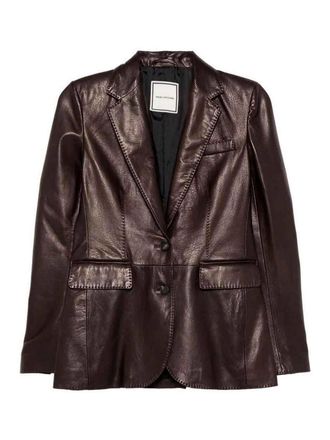 Tagliatore Blouson En Cuir - Marron Fonc&eacute;