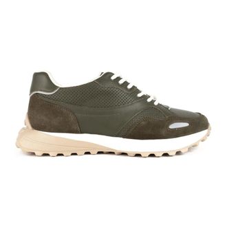 Sergio Moretti Homme, Chaussures, Vert, Taille: 45 EU Baskets Vertes