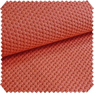 Novely MAKAO Velours Polsterstoff mit Kachel-Optik - Weicher Möbelstoff mit Wabenmuster - Pflegeleichte Meterware 1lfm | Farbe: 06 Lachsrosa