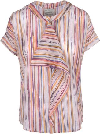 Alessia Santi Femme, Blouses et Chemises, Multicolore, Taille: 34 FR Blouse Ray&eacute;e Multicolore