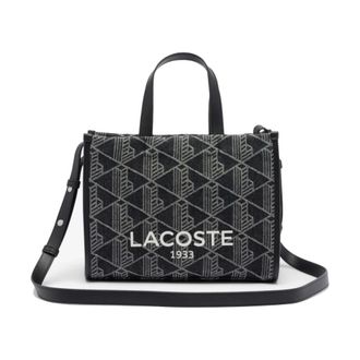 Lacoste Femme, Sacs, Noir, Taille: ONE Size Small Heritage Tote