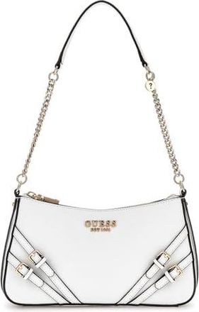 Guess BRAMINA Top Zip Shoulder, Hand Bag Women, Blanc, Taille Unique