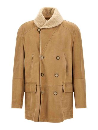 Brunello Cucinelli Manteau Court - Beige