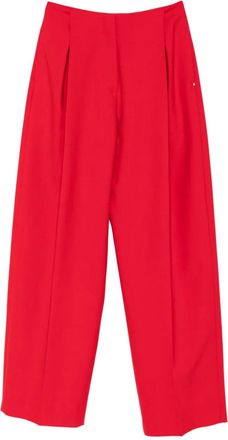 Sportmax pleated-front trousers - Rouge
