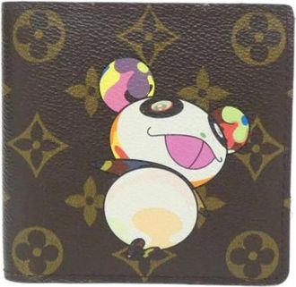 Louis Vuitton unisex, Pre-owned, Brun, Taille: ONE Size Portefeuille en Toile Pre-owned