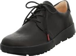 Think Damen COMODA chromfrei gegerbte nachhaltige Halbschuhe, SCHWARZ 0000