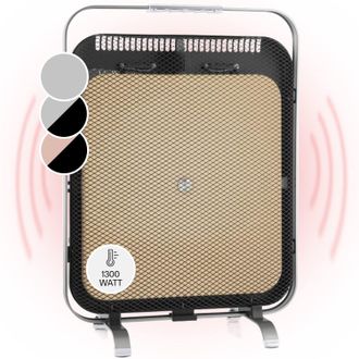 Klarstein Infrarotheizung, Elektroheizung Tragbar, Heizstrahler Innenraum, Elektrische Heizung Energiesparend, Infrarotheizung Standger&auml;t mit W&auml;rmespeichernder 