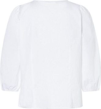 More & More Klassische Bluse leicht taillierte 3/4 Arm-Bluse, Puff&auml;rmel