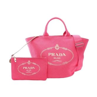 Prada Pre-owned Canapa Canvas 2way Tote Bag - Femme - Pre-owned - Rose - Taille: ONE Size
