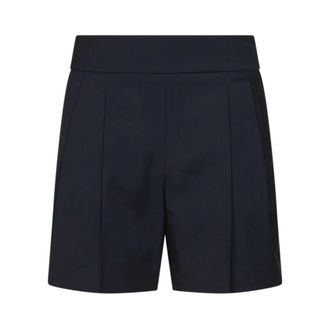 Max Mara Leichte Wollstoff-Shorts - - Shorts - Damen - Blau - S