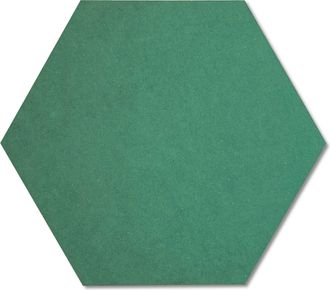 FlexiStyle Wanddekoration natur Hexagons aus Holz Eiche/hdf wohnzimmer schlafzimmer (Grün, 5mm)