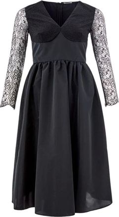 Lardini Robe de soir&eacute;e &agrave; corsage en tulle - Femme - Robes - Noir - Taille: 38 FR