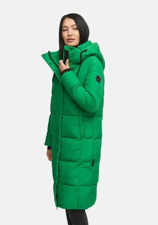 Marikoo Winterjacke Chumanii Warmer Wintermantel mit langem Schnitt f&uuml;r kalte Tage