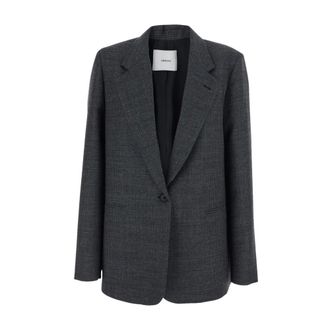 Mauro Grifoni Blazer en Laine &agrave; Rayures - Femme - Vestes - Gris - Taille: 34 FR