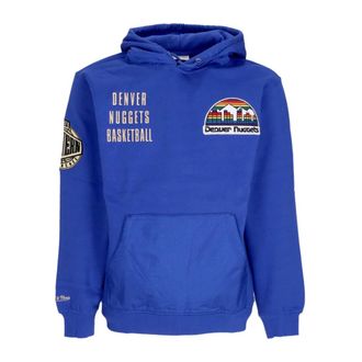 Mitchell & Ness Denver Nuggets Vintage Logo Hoodie - - Sweatshirts & Hoodies - Herren - Blau - S