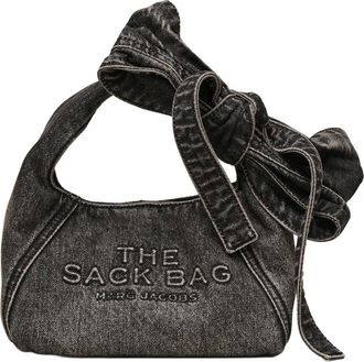 Marc Jacobs Femme, Sacs, Noir, Taille: ONE Size The Bow Denim Mini Sack Bag