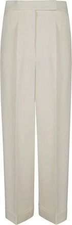 Max Mara Femme, Pantalons, Blanc, Taille: 36 FR Pantaloni Rugiada