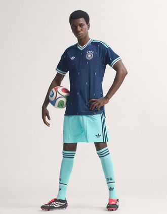 adidas Allemagne 26 - Maillot ext&eacute;rieur authentique - Bleu marine universitaire
