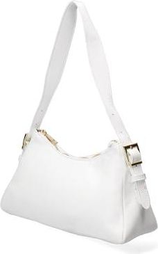 Gave Lux Sac &agrave; bandouli&egrave;re en cuir v&eacute;ritable pour femme Made in Italy 31x17x10 cm GLX228104623FBG, Blanc, Taille unique