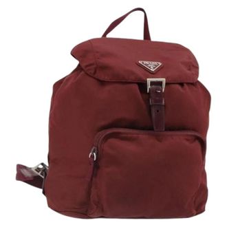 Prada Pre-owned Vintage Backpack - - Pre-owned - Damen - Rot - ONE SIZE
