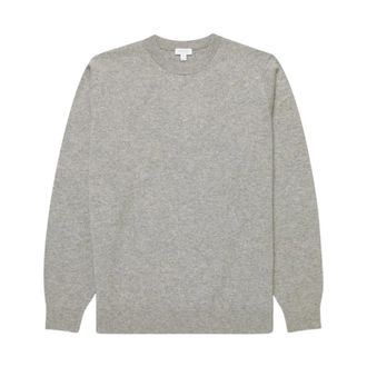 Sunspel Cashmere Rundhals-Pullover - - Knitwear - Herren - Grau - XL