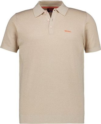 N.Z.A. Herren Polo-Shirt beige Baumwolle