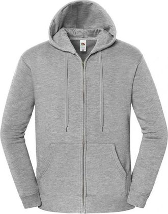 Fruit Of The Loom Fruit of the Loom - Iconic Premium Hoodie mit durchgehendem Rei&szlig;verschluss f&uuml;r Herren (Sportliches Heather)