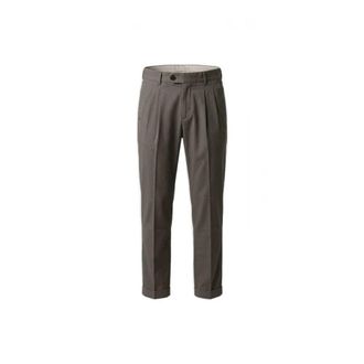 40weft 40Weft, Homme, Pantalons, Gris, Taille: L Pantalone Chino Doppia Pinces Carrot Fit