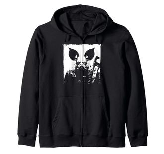 Jimbeels Dark Art Occult Horror Pig Gasmaske Grindcore Thrash Metal Kapuzenjacke