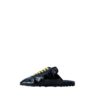 Marni Femme, Chaussures, Noir, Taille: 36 EU Mules en cuir lac&eacute;es