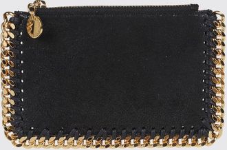 Stella McCartney Porte-cartes Falabella en cuir synth&eacute;tique avec poche zipp&eacute;e