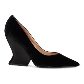 Alberta Ferretti Femme, Chaussures, Noir, Taille: 40 EU Escarpins &agrave; talon sculptural