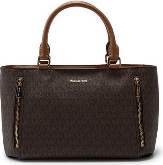 Michael Kors Sac &agrave; main Satchel &agrave; imprim&eacute; monogramme
