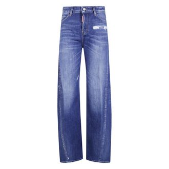 Dsquared2 Femme, Jeans, Bleu, Taille: 44 FR Jeans droits