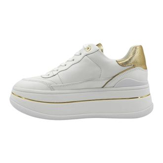 Michael Kors Hayes Leder Plateau Sneaker - - Shoes - Damen - Wei&szlig; - 40 EU