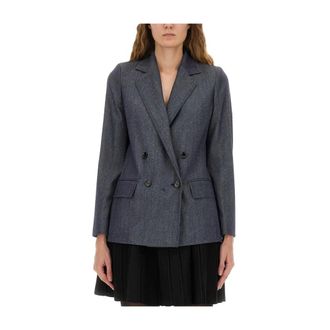Max Mara Femme, Vestes, Bleu, Taille: 38 FR Blazer