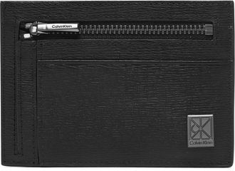 Calvin Klein Kreditkartenetui Calvin Klein Emblem Hw Id Cardholder LV04D1168G Schwarz