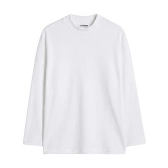 Jil Sander Rollkragen-Langarmshirt - - Tops - Herren - Wei&szlig; - L