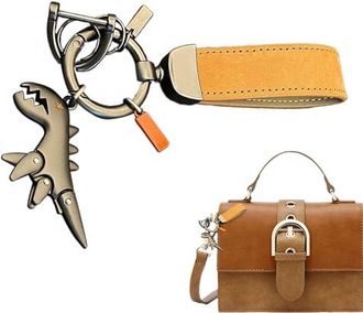 Generico ycezw Porte-cl&eacute;s Dinosaure pour sac &agrave; dos, pendentif d&eacute;coratif - fermoir porte-cl&eacute;s en alliage zinc, sacs, pour anniversaire, No&euml;l, Halloween, portefe