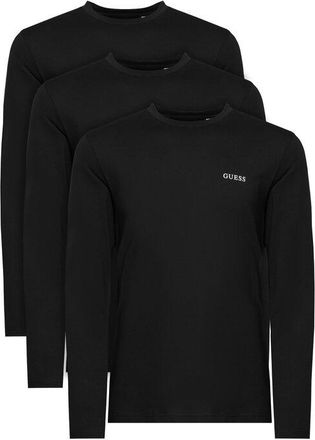 Guess Langarmshirt-Set U6BG04 K5370 Schwarz Regular Fit