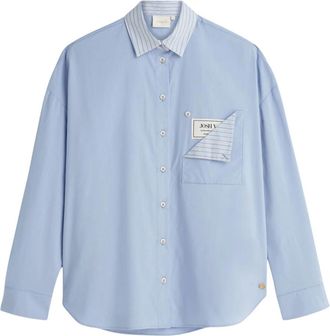JOSH V Femme, Blouses et Chemises, Bleu, Taille: 40 FR Blouse Romulo