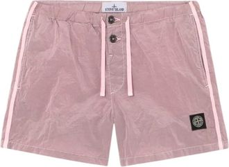 Stone Island Homme, Maillots de bain, Rose, Taille: L Metal Swim Shorts