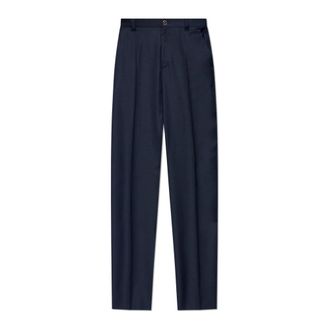 Versace Wollhose mit B&uuml;gelfalte - - Trousers - Herren - Blau - L