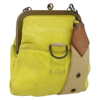 Miu Miu Pre-owned Leder Umh&auml;ngetasche - - Pre-owned - Damen - Gelb - ONE SIZE