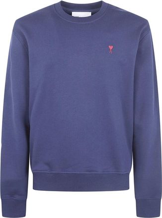 Ami Homme, Sweatshirts et sweats &agrave; capuche, Bleu, Taille: XS Ami De Coeur SweaT-shirt