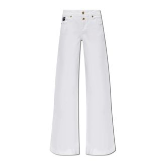 Versace Jeans Couture Femme, Jeans, Blanc, Taille: W30 Jean &agrave; jambes &eacute;vas&eacute;es
